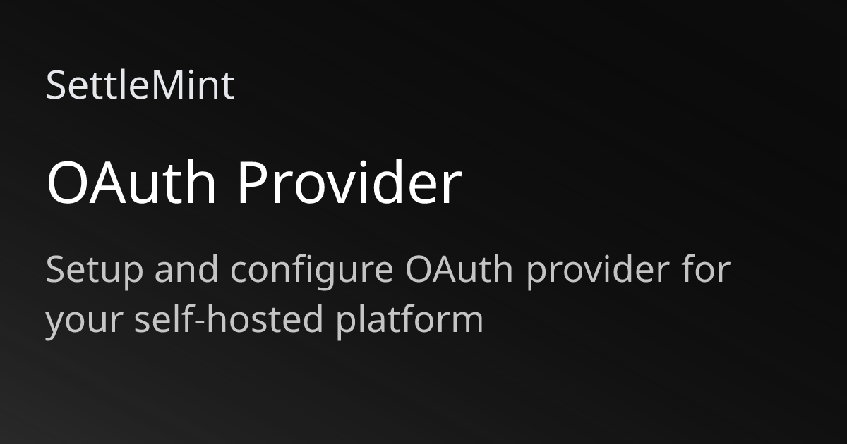 OAuth Provider