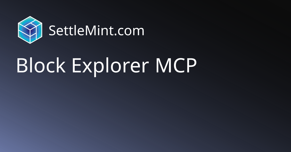 Block Explorer Mcp