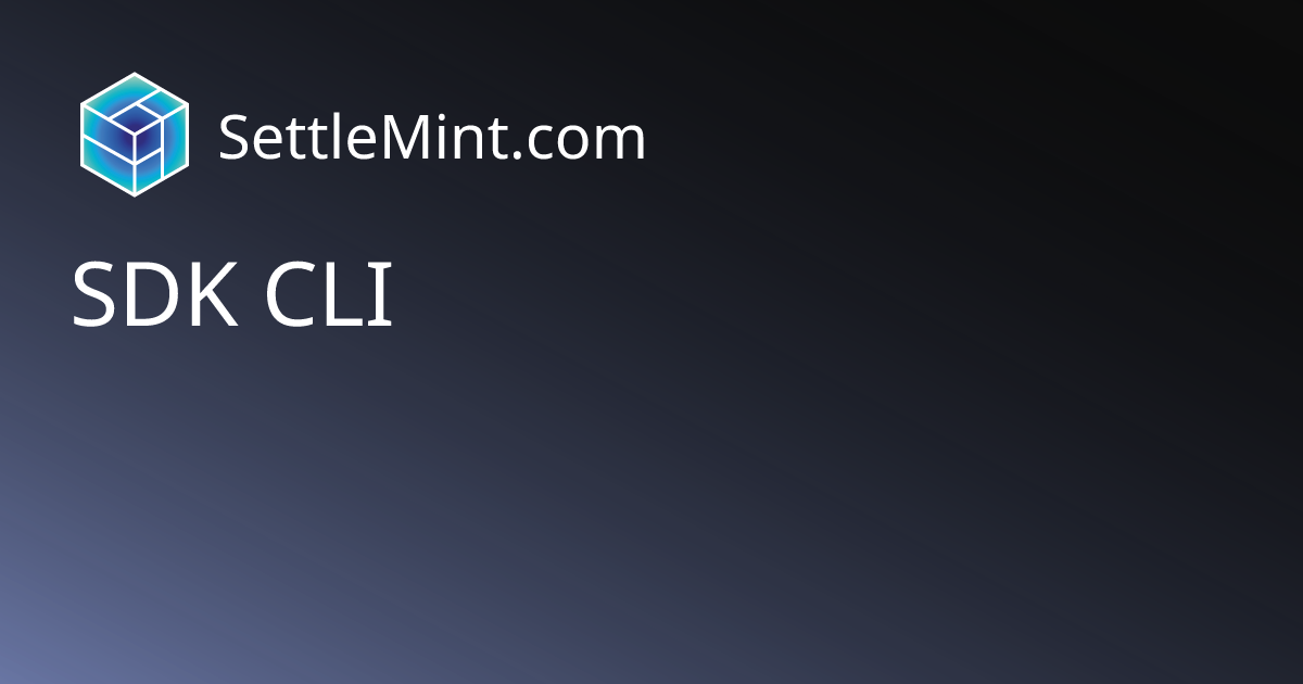 SDK CLI